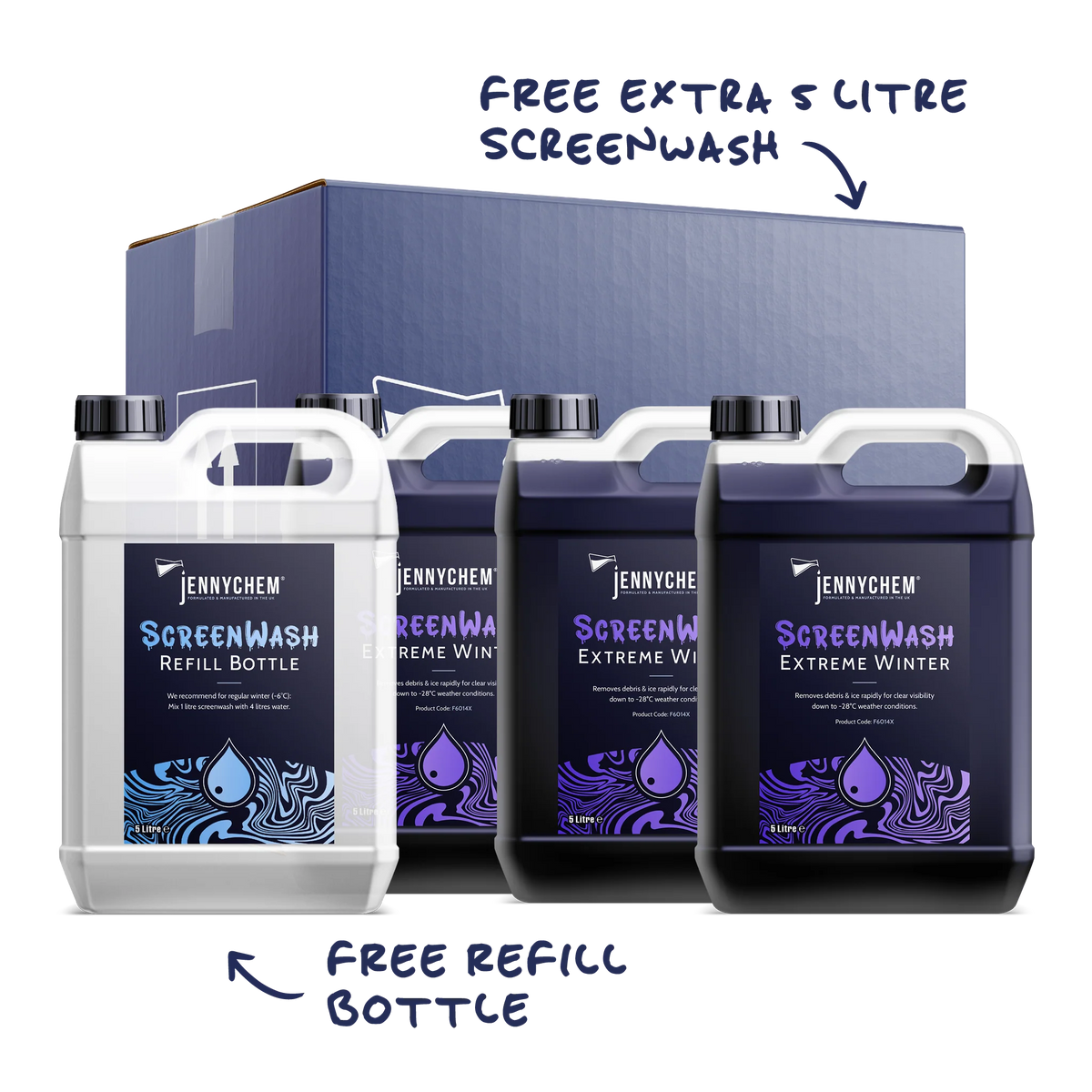 Jennychem Screenwash Extreme Winter -28°C Saver Bundle – Just Car Care