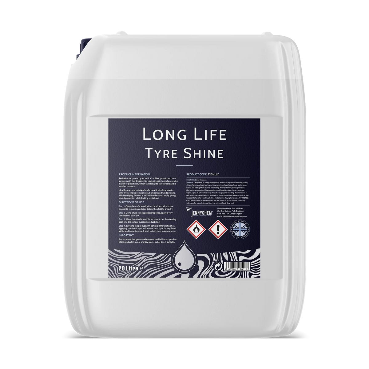 Jennychem Long Life Tyre Shine 20L | All Purpose Tyre & Trim Dressing ...