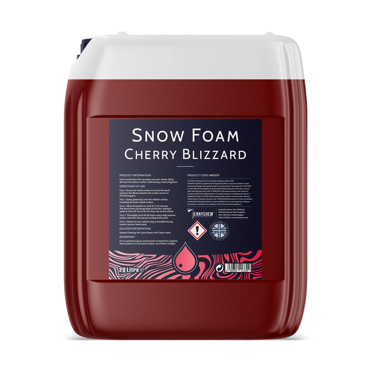 Jennychem Blizzard Snow Foam 20L | High Foaming Pre Wash Snow Foam ...